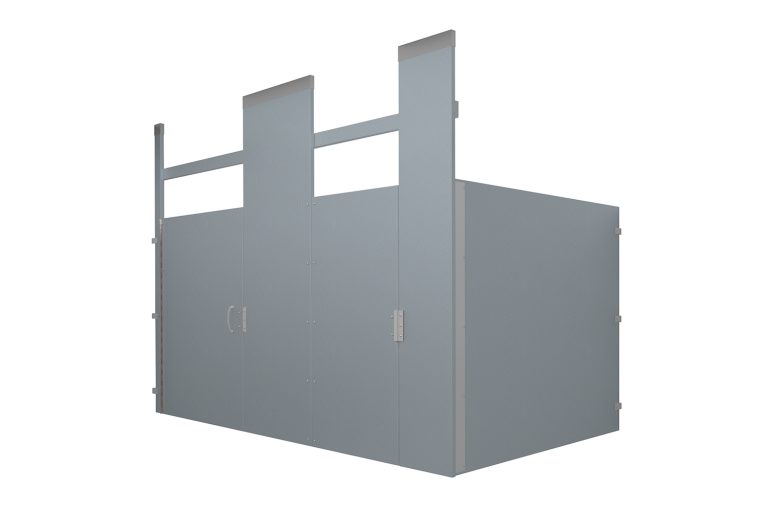 Ceiling Hung Toilet Partitions | Solid Plastic (HDPE)